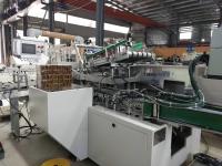 China Automatic Box Facial Tissue Packing Machine V Fold Faical Tissue Paper Packing Machine for sale