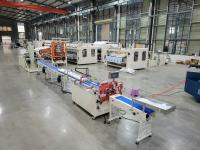 China 12 Rolls Bundle Lamination Small Toilet Tissue Paper Roll Making Machine Production Line for sale