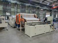 China 12 Rolls Bundle Lamination Small Toilet Tissue Paper Roll Making Machine Production Line for sale