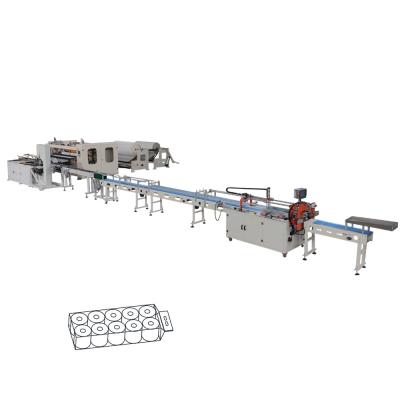 China Start Business 10 Rolls Bundle Packing Small Hygienic Paper Toilet Roll Making Machine Production Line for sale