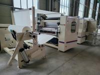 China Automatic transfer 10 bags V fold glue lamination hand towel and facial tissue paper making machine production line for sale