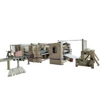 China Automatic transfer V fold glue lamination hand towel and facial tissue paper making machine price for sale