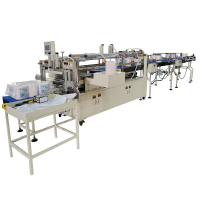 China Semi Automatic 4/6 Rolls Per Bag Maxi Paper Towel Roll Bundle Packing Machine for sale