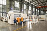 China Atomatic transfer 1/2 fold soft bag drawing facial tissue paper making machine production line price for sale