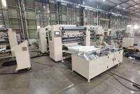 China Dot To Dot Embossing Glue Lamination N Fold Hand Towel Paper Making Machine Production Line for sale