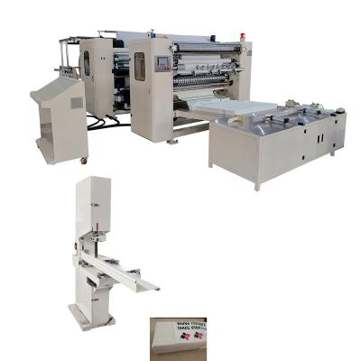 China Interfold Drawing N Fold Hand Towel Paper Folding Machine With Easy Bagging Machine Production Line for sale