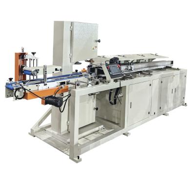 China Small Toilet Paper Roll Band Saw Kitchen Towel Cutting Machine for sale