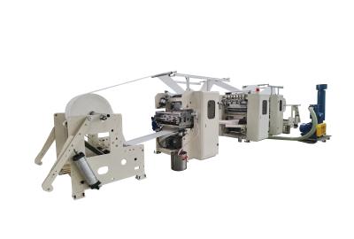 China Romania V Fold Hand Towel Paper Folding Machine With Glue Lamination for sale