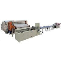China Business Small Lamination Toilet Tissue Paper Roll Making Machine Production Line With Semi Automatic Packing Machine for sale