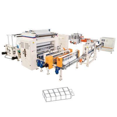 China Fully Automatic V Interfold Facial Tissue Machine Production Line From Folding To Packing for sale