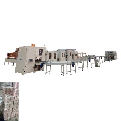 China PLC Control Romania High Speed Lamination Small Toilet Paper Roll Making Color Printing Kitchen Towel Machine Production Line for sale