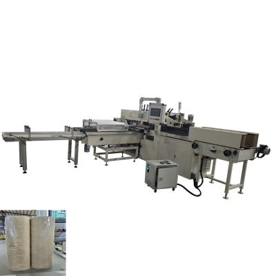 China Fully Automatic 3D Wrapping 1/2/4/6 Rolls Small Toilet Paper Kitchen Towel Roll Packing Machine for sale