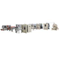 China Professional Glue Lamination V Fold Facial Tissue And Bundle Hand Towel Paper Making Machine Production Line for sale