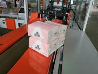 China Professional Glue Lamination V Fold Facial Tissue And Bundle Hand Towel Paper Making Machine Production Line for sale