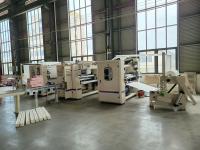 China Professional Glue Lamination V Fold Facial Tissue And Bundle Hand Towel Paper Making Machine Production Line for sale