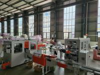 China Professional Glue Lamination V Fold Facial Tissue And Bundle Hand Towel Paper Making Machine Production Line for sale