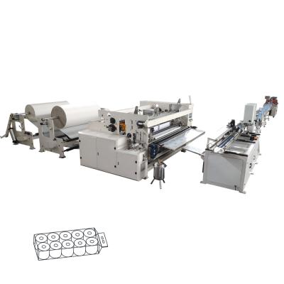 China Business Bathroom Paper / Small Toilet Paper Roll Making Machine Production Line for sale