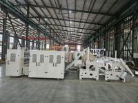 China Newest double perforating blade toilet paper/maxi towel roll rewinding machine for sale