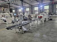 China High speed automatic label applicator maxi roll printing kitchen towel paper making machine production line price for sale