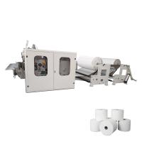 China Automatic Toilet Paper Rewinding Machine XY-TQ-B 1200mm Jumbo Roll Width PLC Controlled for sale
