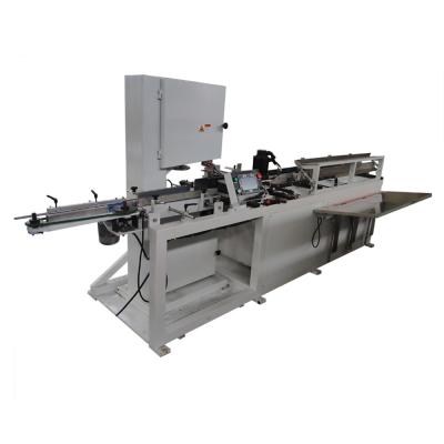 China Automatic Toilet Paper Band Saw Cutting Machine 2800mm Log Length PLC Control for sale
