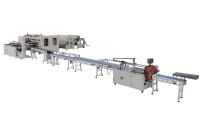 China Automatic Toilet Paper Band Saw Cutting Machine 2800mm Log Length PLC Control for sale