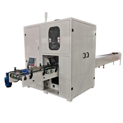 China 11KW Servo Automatic Toilet Paper Cutting Machine 100 Cuts per Minute Double Channel Log Saw for sale