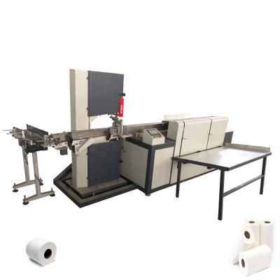 China PLC Controlled Toilet Paper Band Saw Cutting Machine 7.5KW 380V 80-120 Cuts/Min for sale
