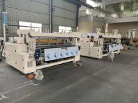 China Toilet Paper Roll Rewinding Machine , PLC Small Scale Paper Making Machine Maxi Rolls for sale