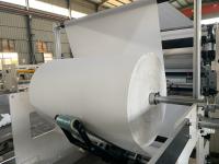 China Toilet Paper Roll Rewinding Machine , PLC Small Scale Paper Making Machine Maxi Rolls for sale