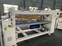 China Toilet Paper Roll Rewinding Machine , PLC Small Scale Paper Making Machine Maxi Rolls for sale