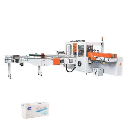 China 11kw Hemming Tissue Paper Packaging Machine 3 Servo Shafts 50-100 Bags Per Minute for sale