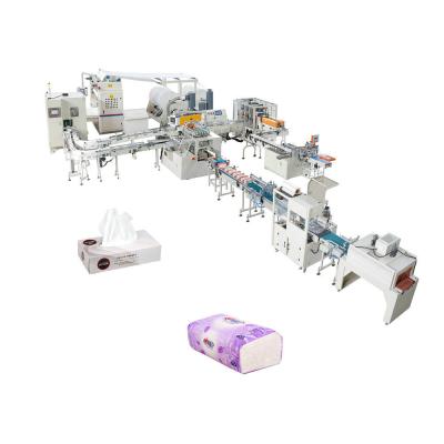 China High Speed Facial Tissue Carton Packing Production Line 100M/min 50 Boxes/min for sale
