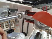China Automatic High Speed Paper Tube Rewinding Cutting Machine 7.5KW 1.6T 15m/min for sale