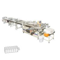 China Semi Automatic Multi Rolls Toilet Paper Packing Machine 2 Lane 2 Layer 8-24 Rolls for sale