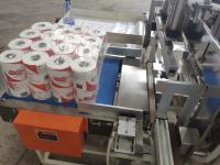 China Semi Automatic Multi Rolls Toilet Paper Packing Machine 2 Lane 2 Layer 8-24 Rolls for sale