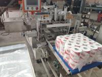 China Semi Automatic Multi Rolls Toilet Paper Packing Machine 2 Lane 2 Layer 8-24 Rolls for sale
