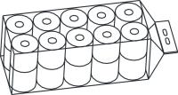 China Semi Automatic Multi Rolls Toilet Paper Packing Machine 2 Lane 2 Layer 8-24 Rolls for sale