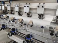 China Edge Embossing Wallboard Facial Tissue Making Machine , Roll To Roll Slitting Machine for sale