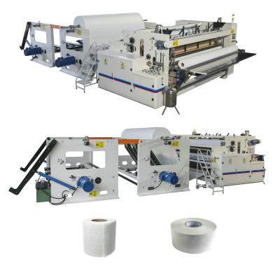 China Automatic Toilet Paper Rewinding Machine 2800mm Width PLC Controlled Tissue Paper Making Machine for sale