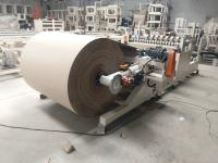 China Semi Automatic Paper Slitting Rewinding Machine 600gsm 140m/min Kraft Coated Corrugated Board for sale