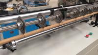 China Semi Automatic Paper Tube Cutting Machine 1700mm Length 2.2kw 380V for sale