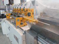 China Automatic Paper Straw Making Machine 1.5KW with Multi Cutters Circular Blade for 3 Ply Paper for sale