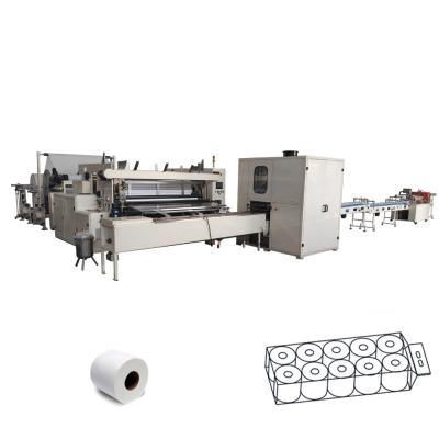 China High Speed Automatic Toilet Paper Rewinding Machine 200m/min PLC Controlled Production Line for sale