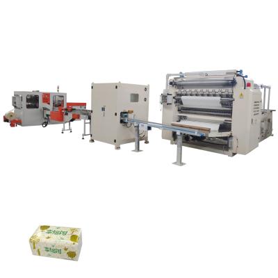 China Full Automatic Facial Tissue Paper Making Machine Production Line 2000-3000kg Daily Output 380V for sale