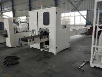 China 2800mm Servo Toilet Paper Cutting Machine 120cuts/min Double Channel Log Saw for sale