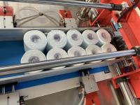 China Semi-Automatic Toilet Paper Packing Machine 0.6Mpa 4kW 220V 50Hz Precast Bags for sale