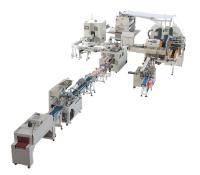 China Full Automatic Facial Tissue Production Line with Log Saw Cutting Machine 80-120 Sheets for sale