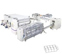 China Full Automatic Facial Tissue Production Line with Log Saw Cutting Machine 80-120 Sheets for sale