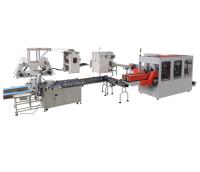 China Full Automatic Facial Tissue Production Line with Log Saw Cutting Machine 80-120 Sheets for sale